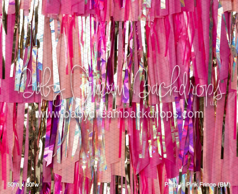 Party in Pink Fringe (BM) — Baby Dream Backdrops