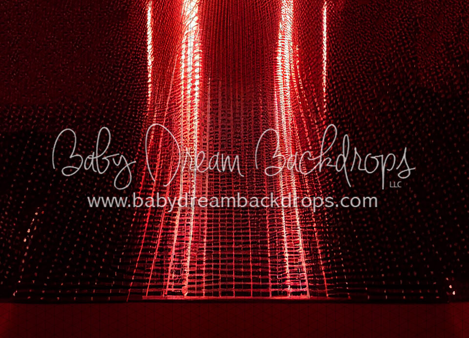 Red Fabric Floor (JC) — Baby Dream Backdrops