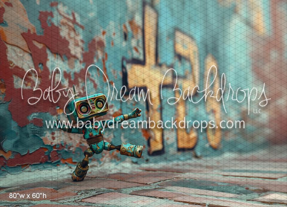 Robot Street Dance (WM) — Baby Dream Backdrops