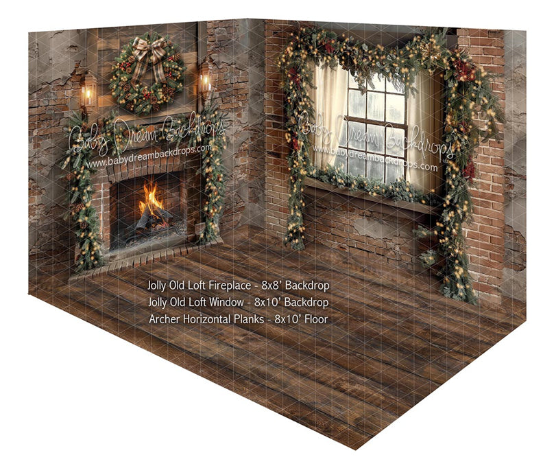 Fabric Room Jolly Old Loft Fireplace + Jolly Old Loft Fireplace Window ...