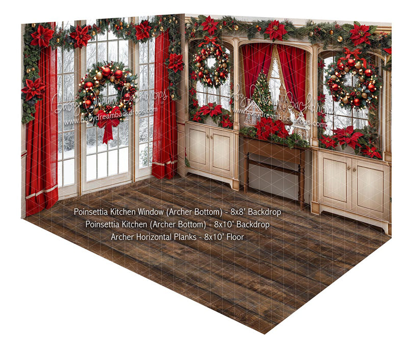 Room Poinsettia Kitchen Window (Archer Bottom) + Poinsettia Kitchen (A ...