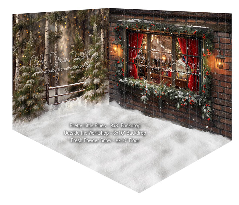 Room Pretty Little Pines + Outside the Workshop + Fresh Powder Snow ...