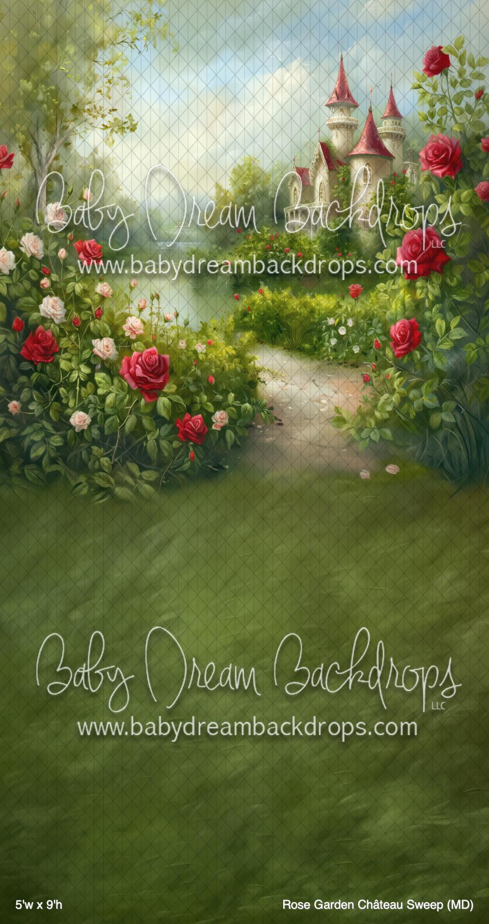 Rose Garden Château Sweep (MD) — Baby Dream Backdrops