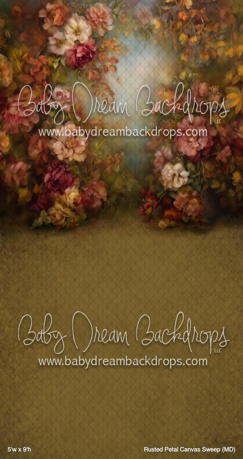 Rusted Petal Canvas Sweep (MD) — Baby Dream Backdrops