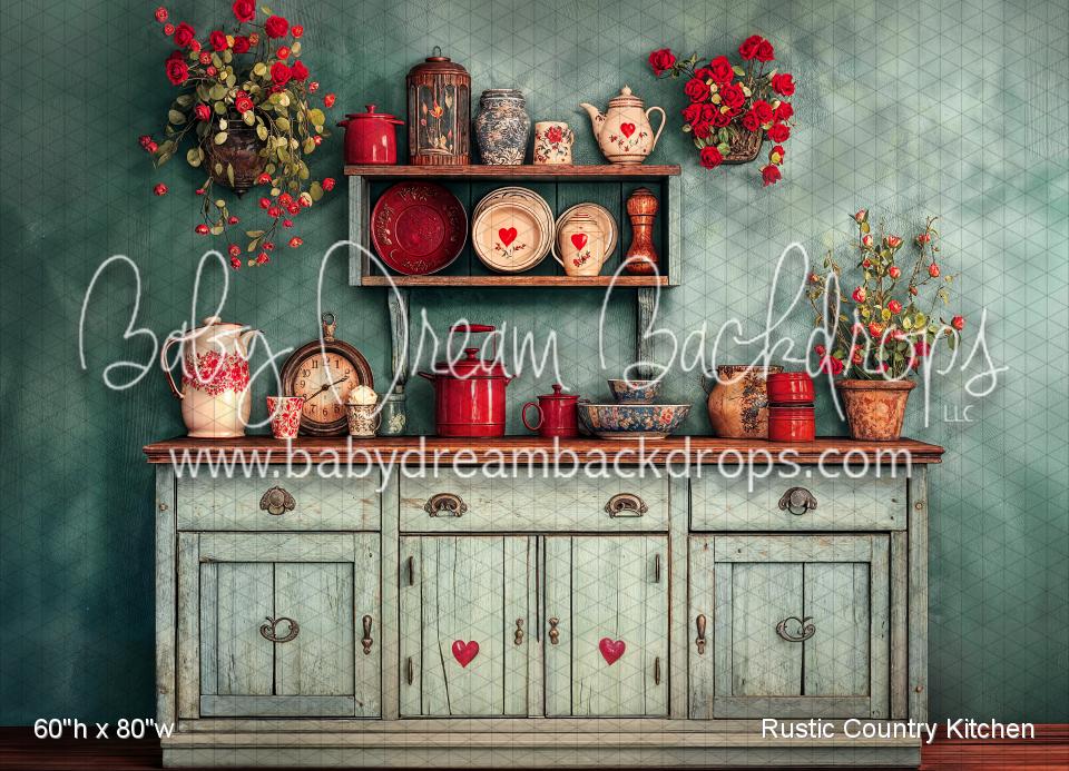 Rustic Country Kitchen (WM) — Baby Dream Backdrops
