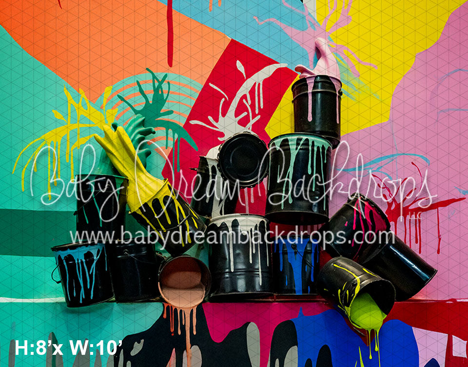 SPLASHED WALL (BC) – Baby Dream Backdrops