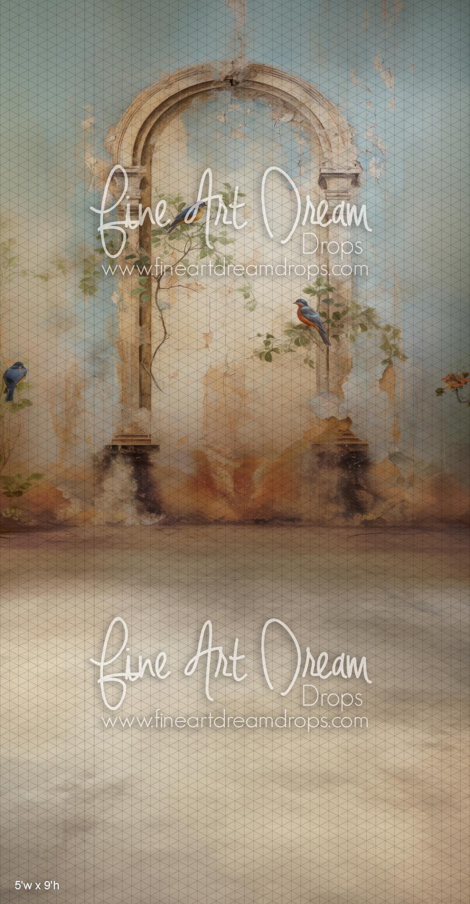 SWEEPS Italian Fresco Arch III (WM) — Baby Dream Backdrops