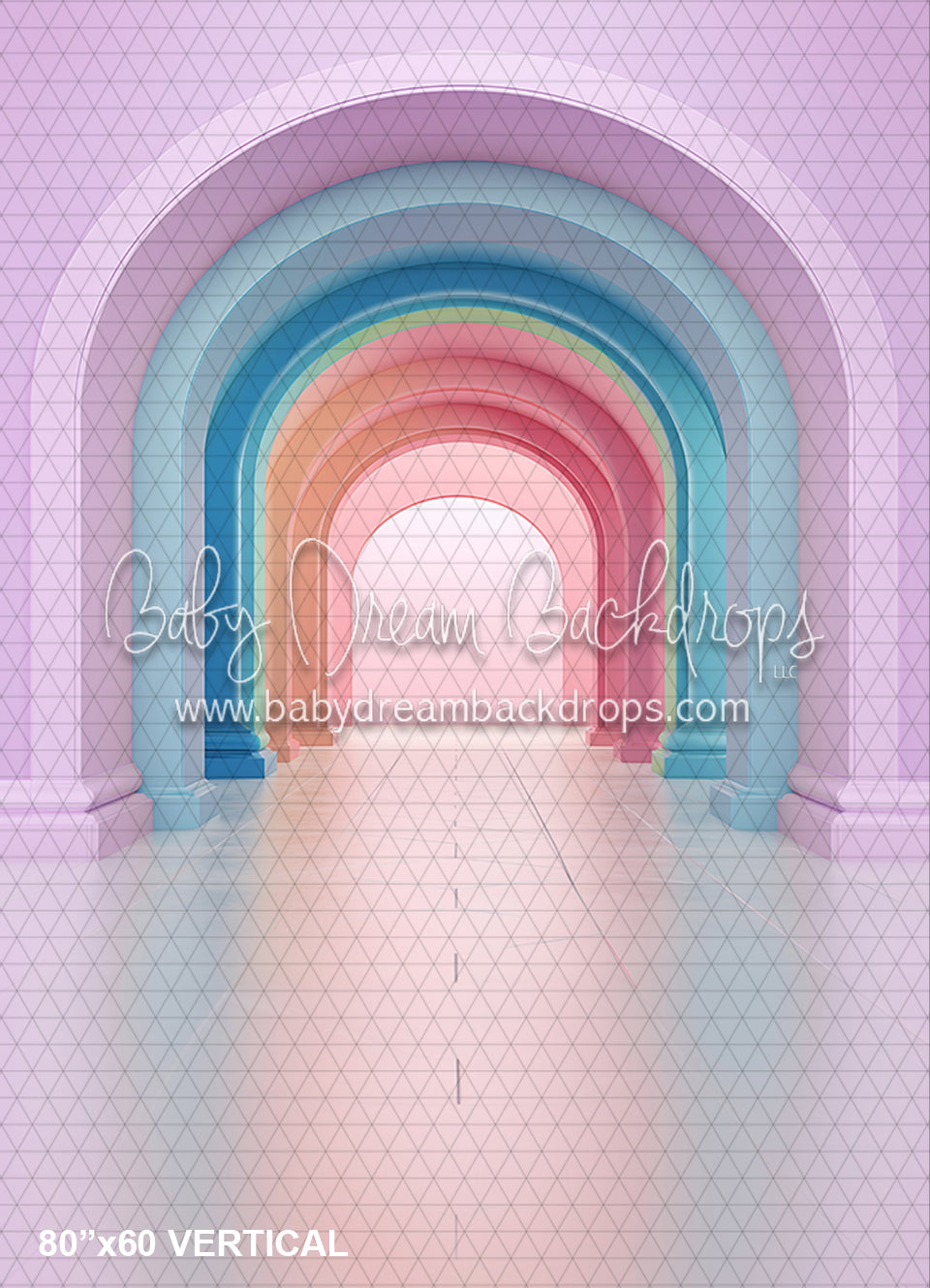 SWEEPS Rainbow Arch Tunnel II (WM) — Baby Dream Backdrops