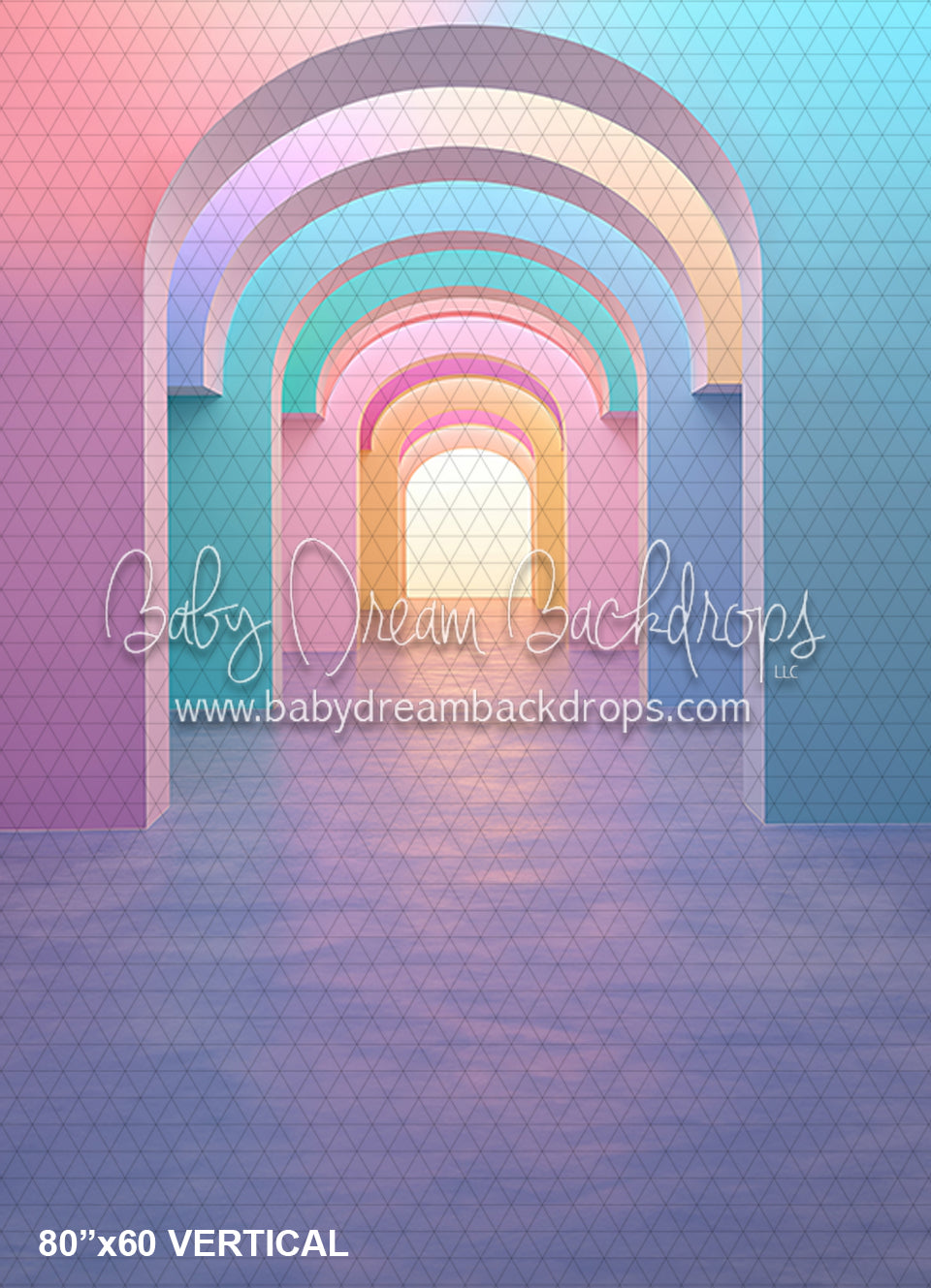 SWEEPS Rainbow Arch Tunnel III (WM) — Baby Dream Backdrops