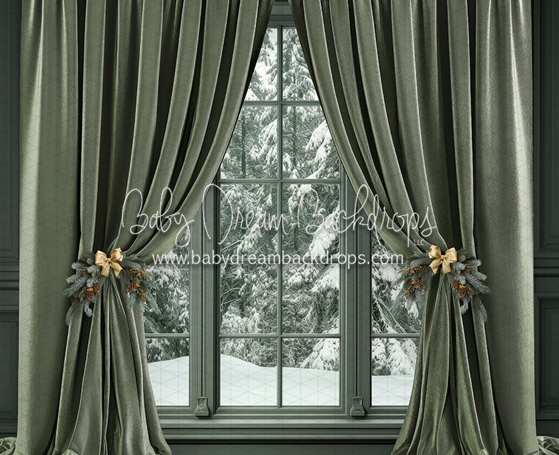 Jolly Christmas Window (JA) — Baby Dream Backdrops