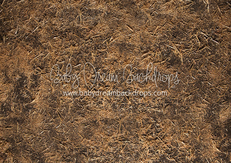 Scattered Hay Fabric Floor — Baby Dream Backdrops