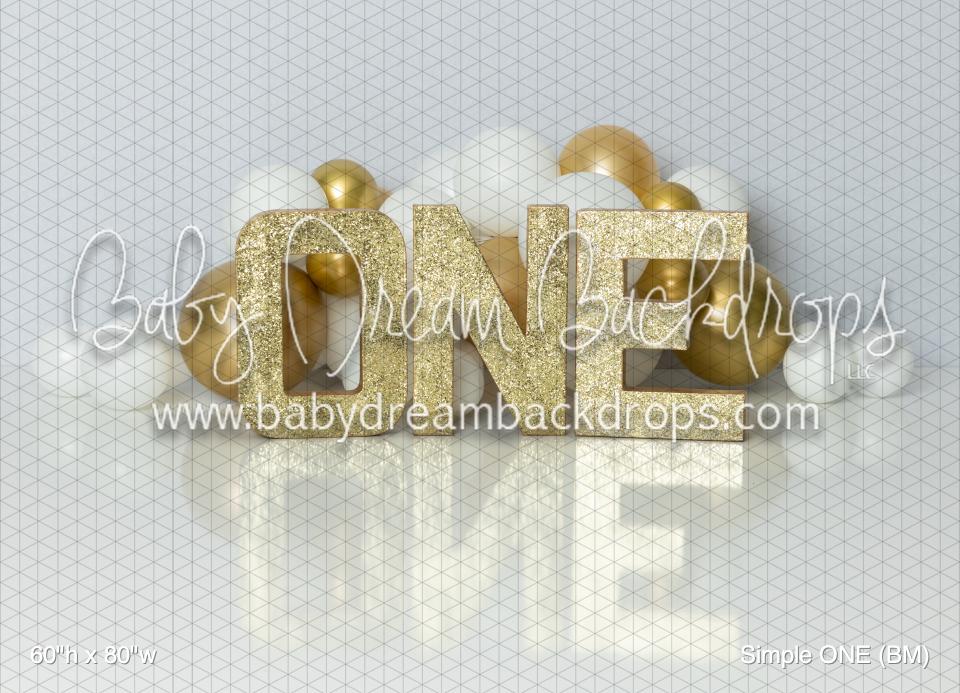 Simple ONE (BM) — Baby Dream Backdrops