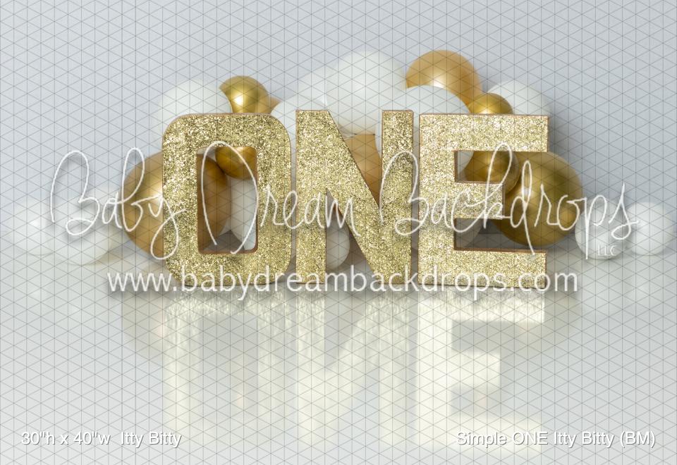 Simple ONE Itty Bitty (BM) — Baby Dream Backdrops