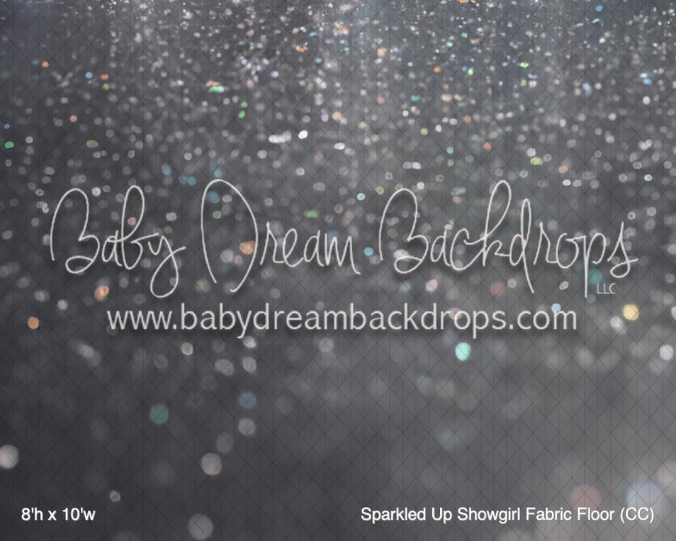 Sparkled Up Showgirl Fabric Floor (CC) — Baby Dream Backdrops