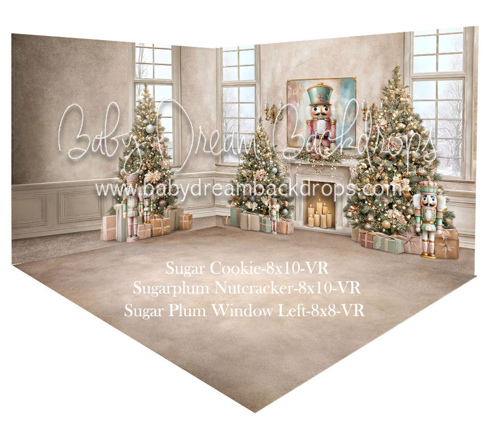 Fabric Room Sugar Plum Nutcracker + Sugar Plum Window Left + Sugar Coo ...