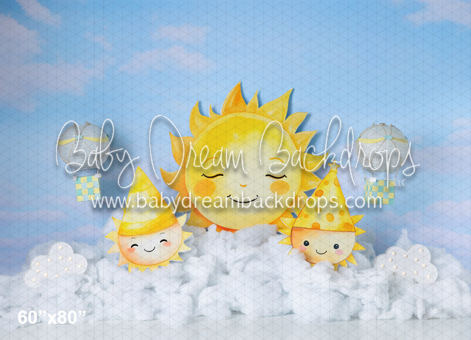 Sunshine & Hot Air Balloons (JR) — Baby Dream Backdrops