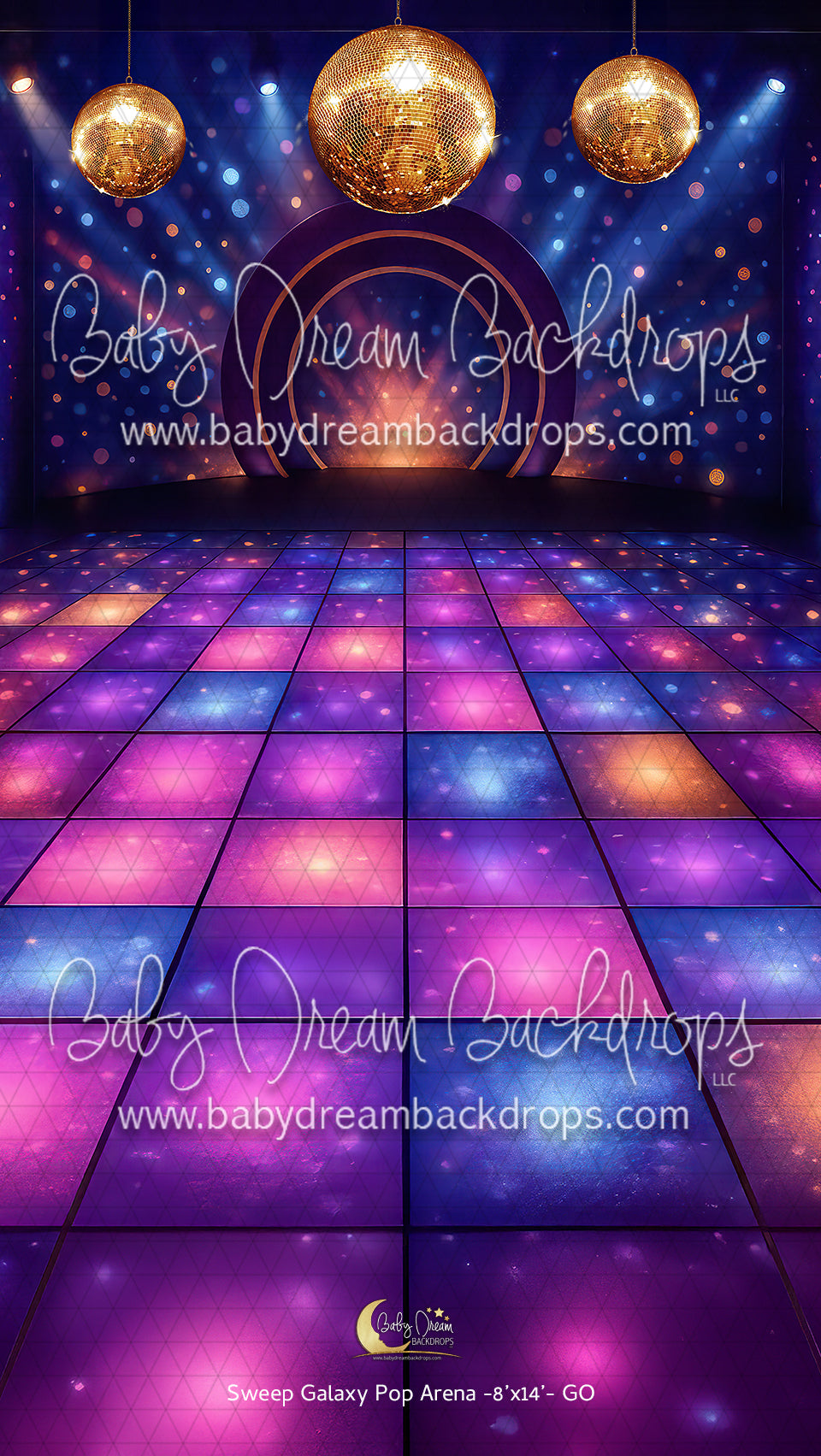 Sweep Galaxy Pop Arena (GO) — Baby Dream Backdrops
