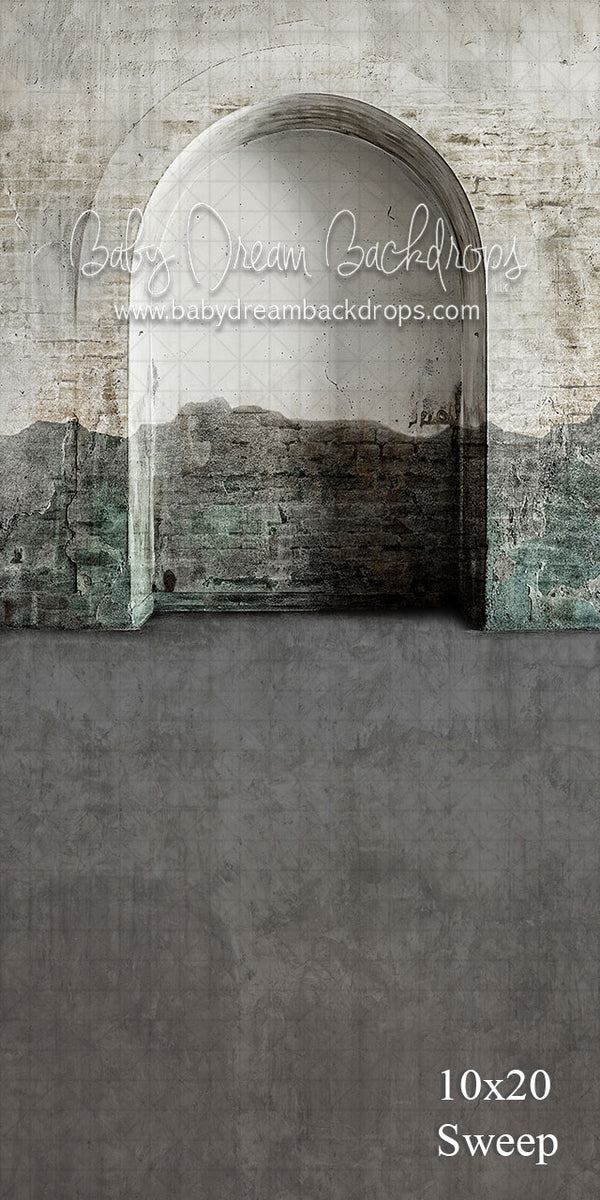 Sweep Plaster Arch Brick Wall (VR) – Baby Dream Backdrops