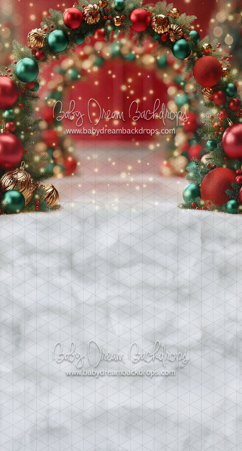 Sweeps Deck the Halls Arch Traditional (JA) — Baby Dream Backdrops