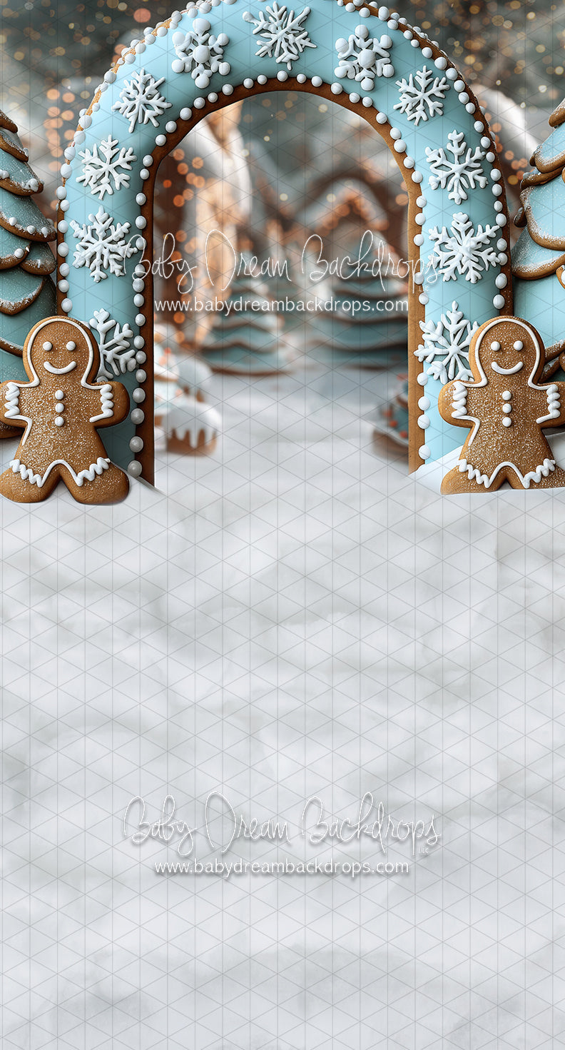 Sweeps Gingerbread City Arch (JA) — Baby Dream Backdrops