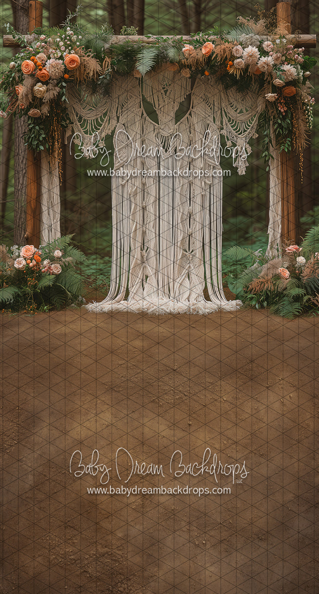 Sweeps Forest Macrame Arch (JA) – Baby Dream Backdrops