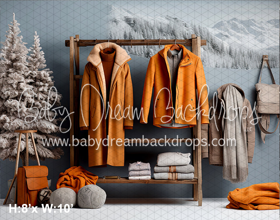 THE CHRISTMAS DRESSING ROOM (BC) — Baby Dream Backdrops