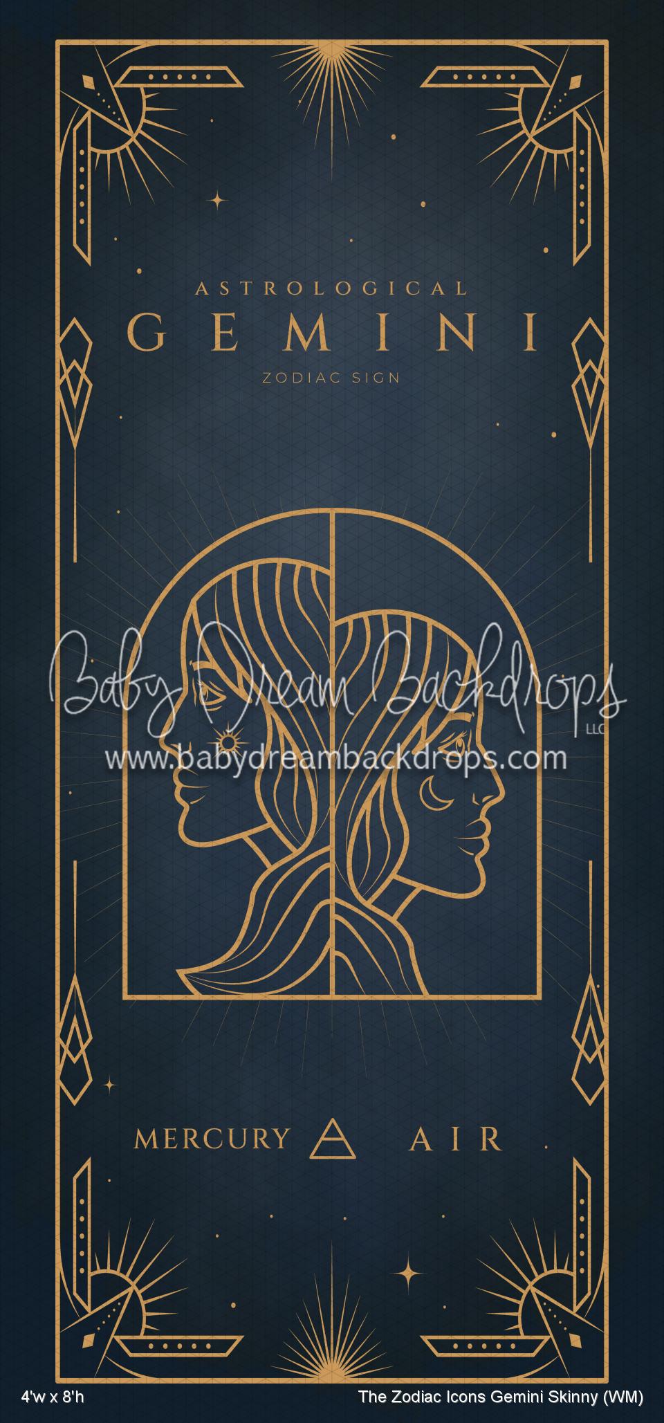 The Zodiac Icons Gemini Skinny (WM) — Baby Dream Backdrops