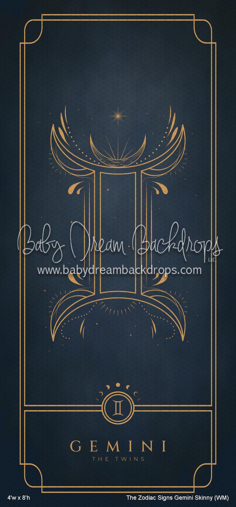 The Zodiac Signs Gemini Skinny (WM) — Baby Dream Backdrops