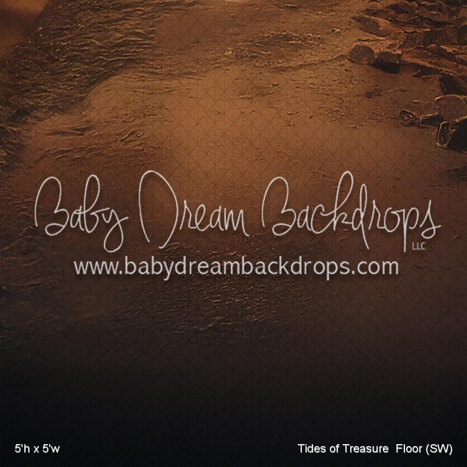 Tides of Treasure Floor (SW) — Baby Dream Backdrops