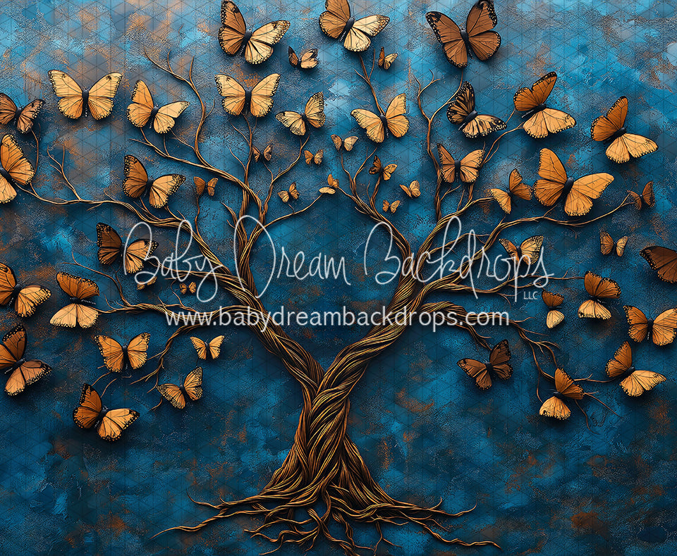 Tree of Life Organic Blue (GK) – Baby Dream Backdrops