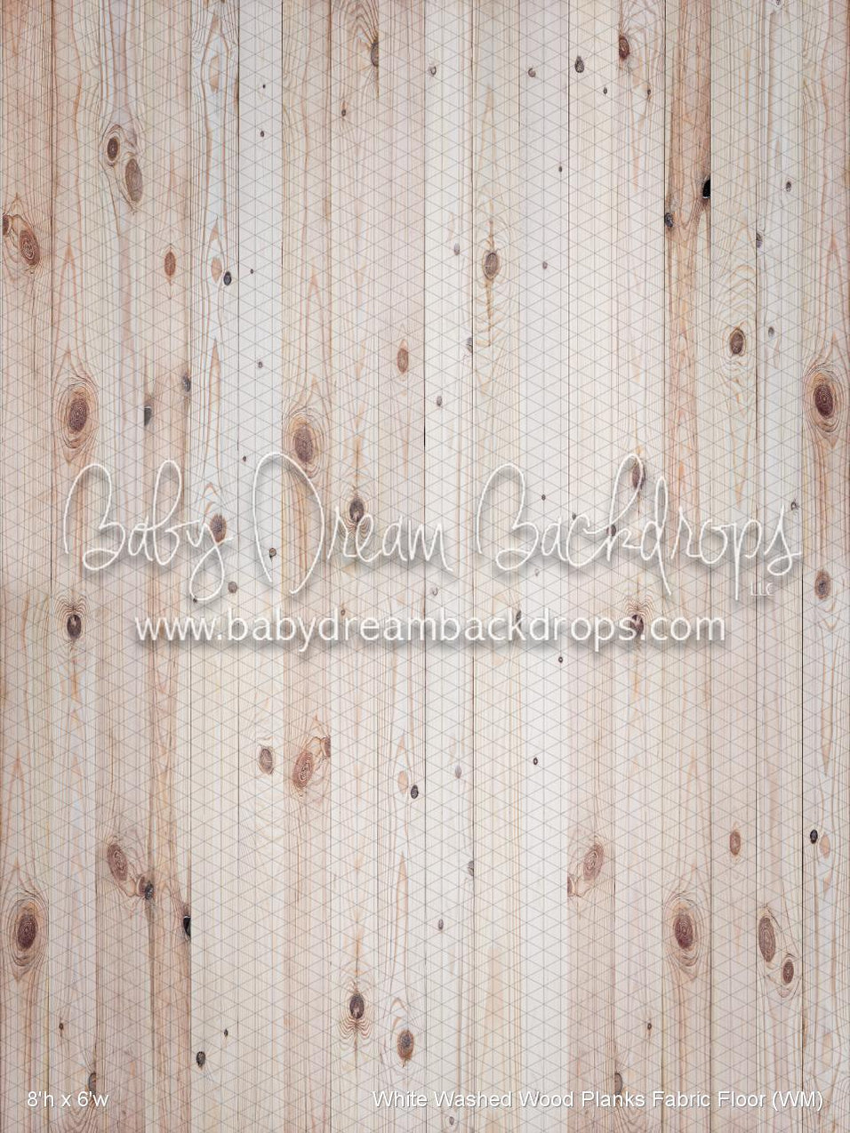 White Washed Wood Planks Fabric Floor (WM) — Baby Dream Backdrops
