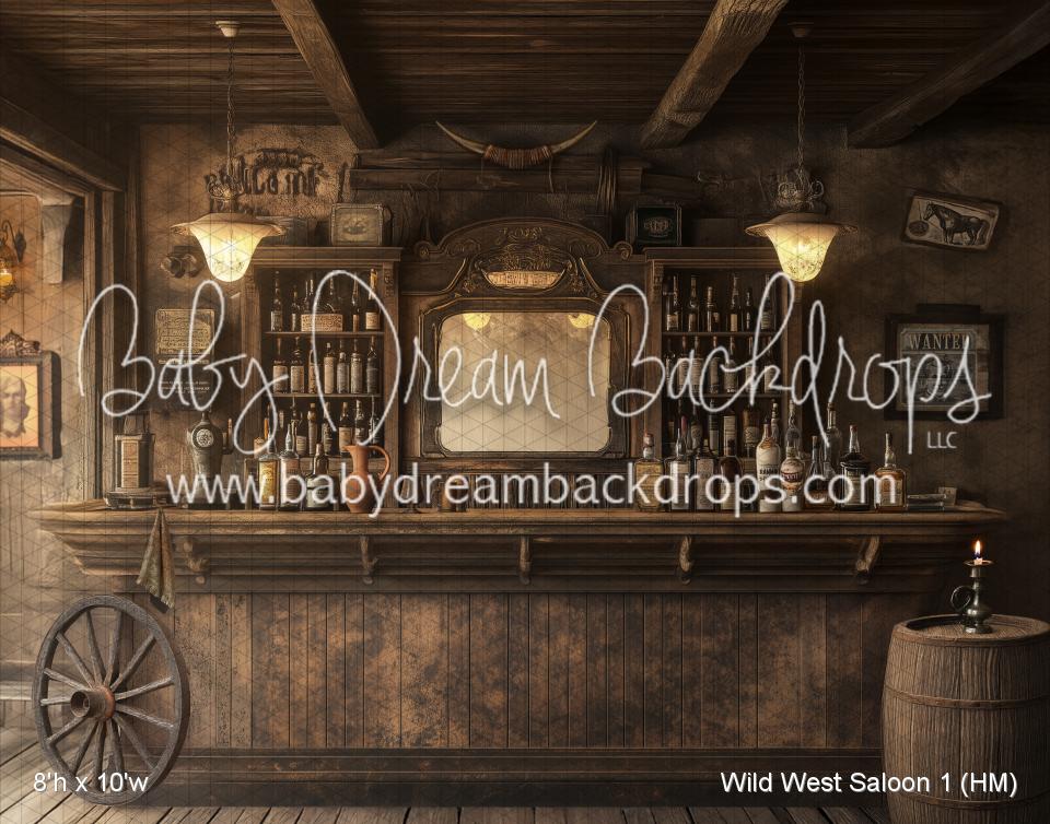 Wild West Saloon 1 (HM) — Baby Dream Backdrops
