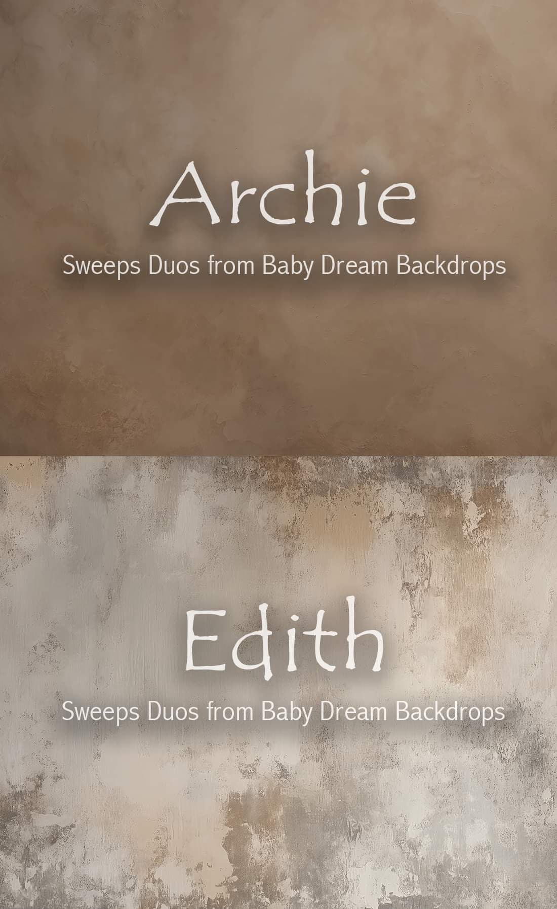 Archie and Edith Double Sided Drop — Baby Dream Backdrops