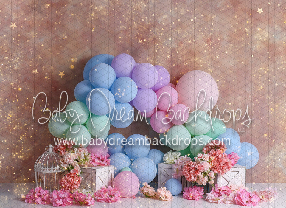 Flower Balloons (BD) – Baby Dream Backdrops