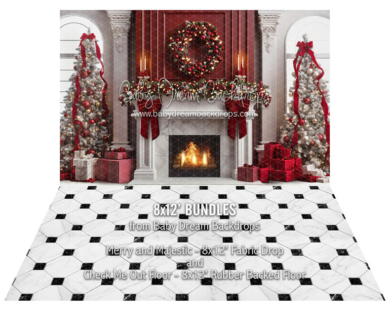 Bundle Merry and Majestic + Check Me Out Floor – Baby Dream Backdrops