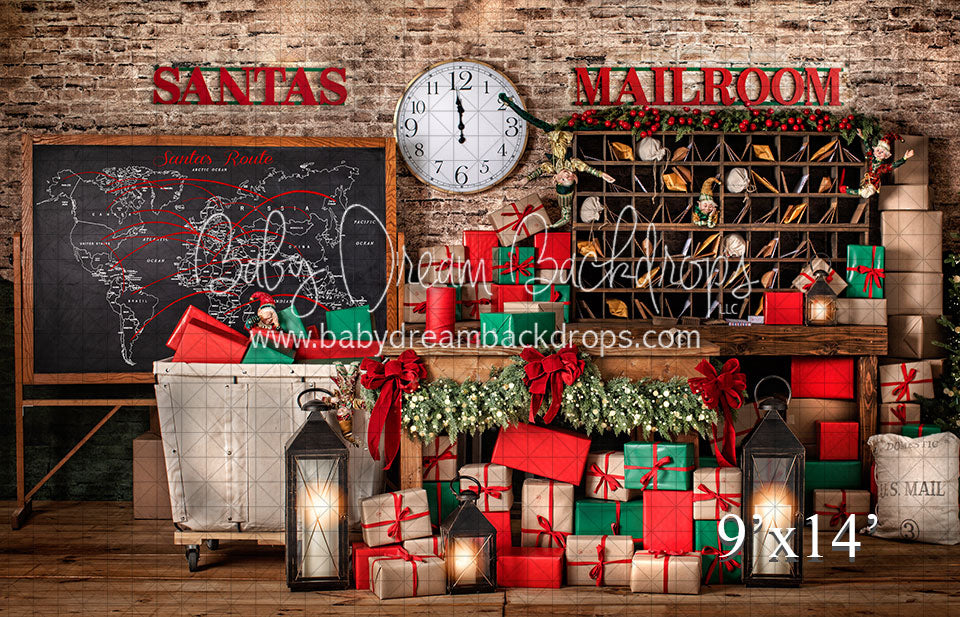 Santa's Mailroom Whole Room (VR) – Baby Dream Backdrops