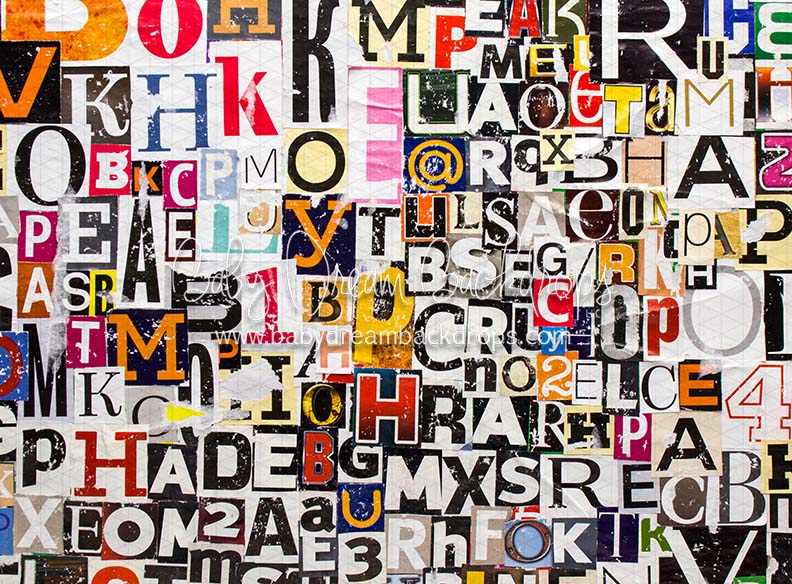 Alphabet Mix Color – Baby Dream Backdrops