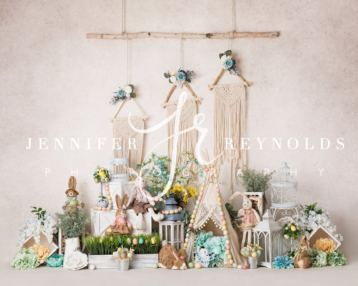 Boho Easter Bunnies – Baby Dream Backdrops