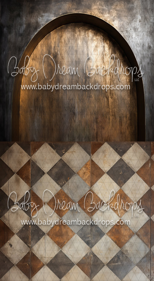 Bronze and Black Arch Wall 6, Old World Charcoal and Bronze Sweep (MD ...