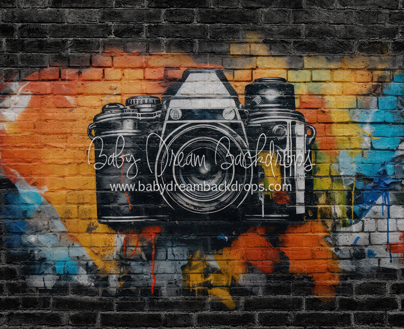 Charcoal Camera Brick (JA) — Baby Dream Backdrops
