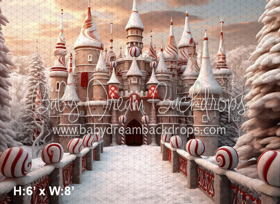 Cocoa and Peppermint Castle (BD) — Baby Dream Backdrops
