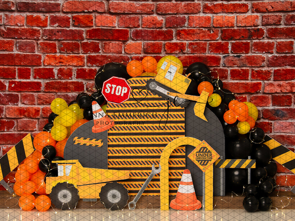 Construction Party Arch (JE) – Baby Dream Backdrops