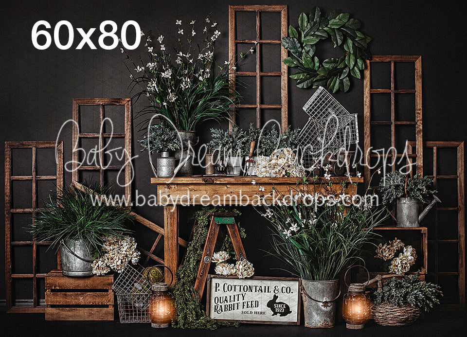 Cottontail and Co (Dark) (VR) — Baby Dream Backdrops