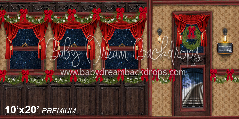 Destination Christmas Caboose – Baby Dream Backdrops