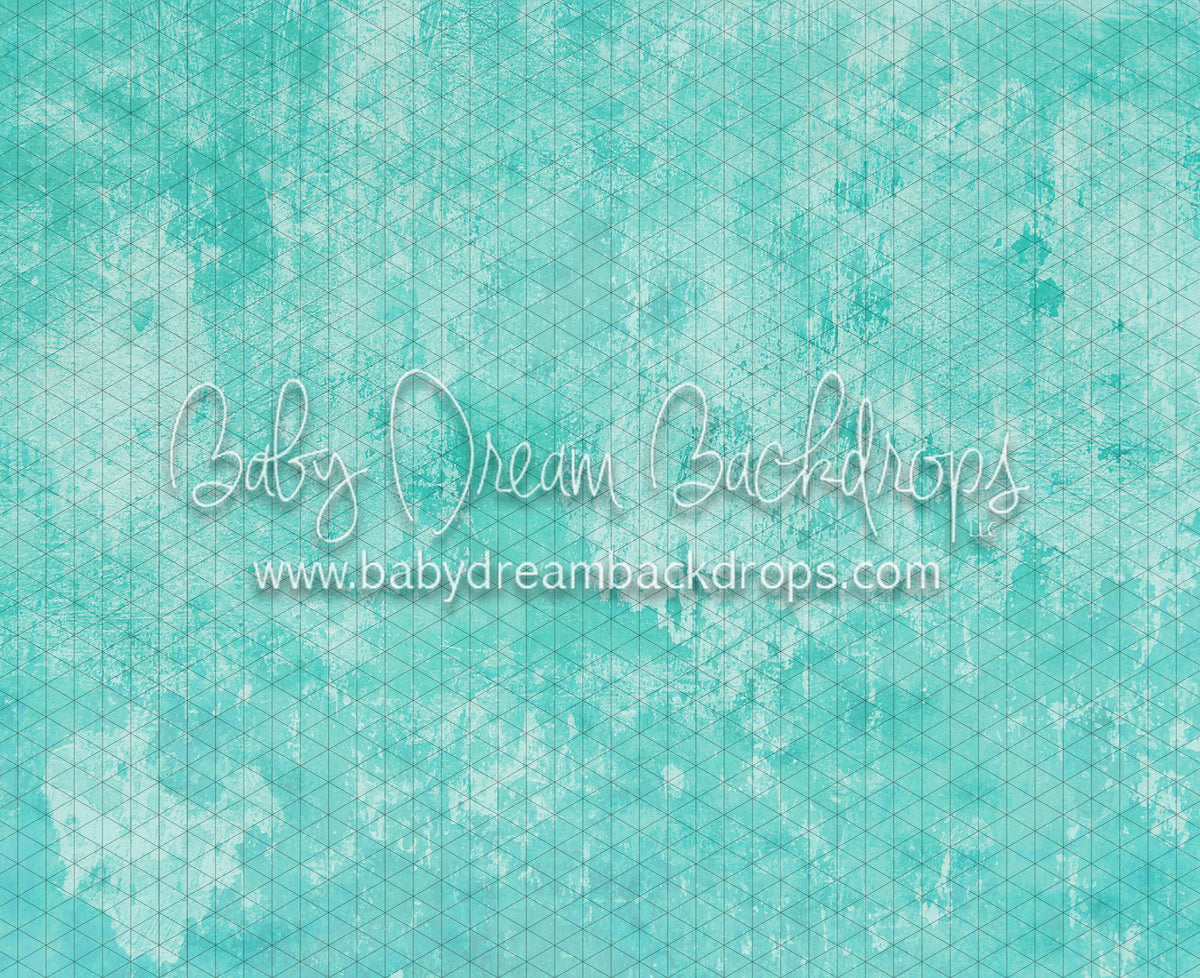 Distressed Aqua Wall (CC) — Baby Dream Backdrops
