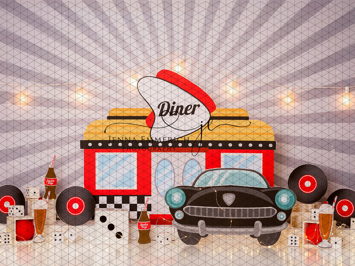 Drive in Diner (JE) — Baby Dream Backdrops