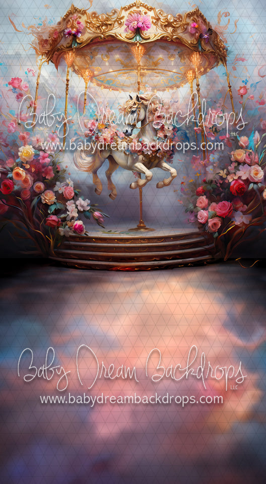 Enchanted Carousel Sweep (MD) — Baby Dream Backdrops