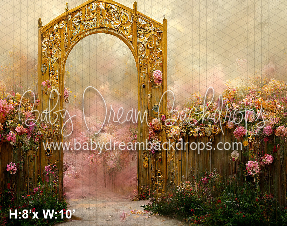 Ethereal Gold Gate (SM) – Baby Dream Backdrops