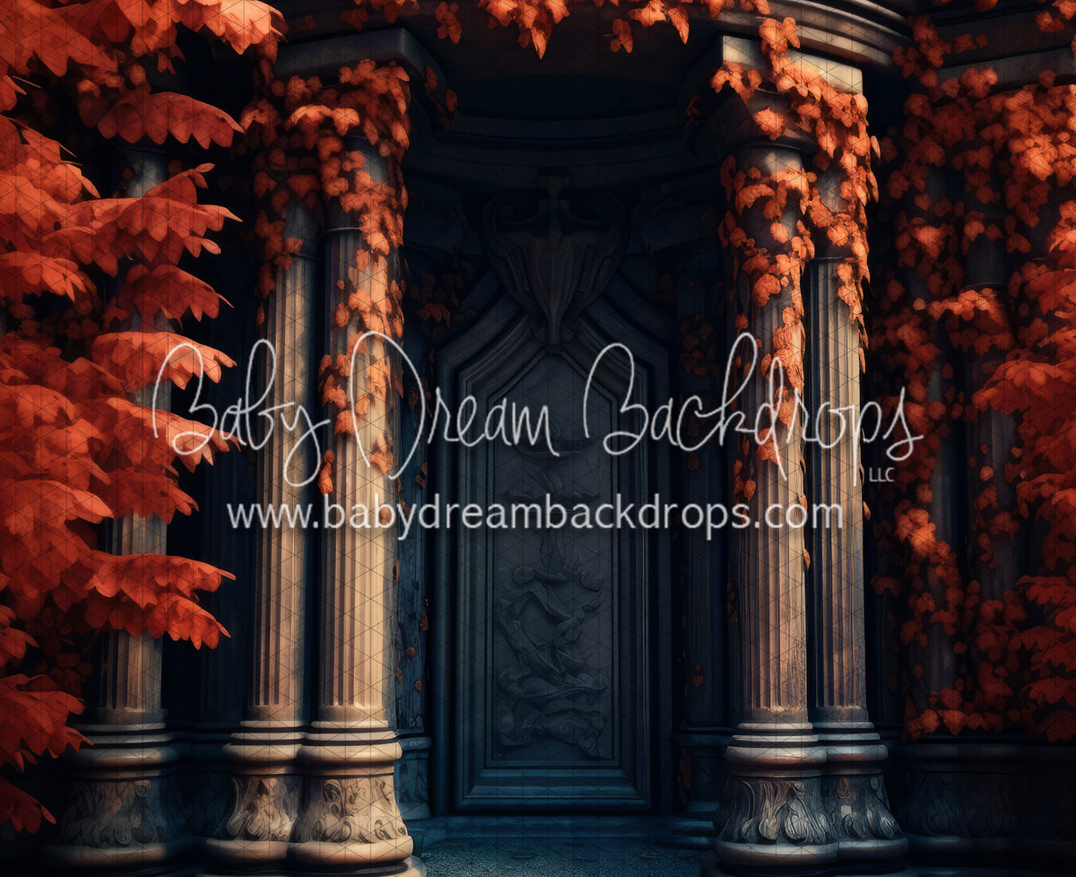 Fall Entrance Pillars (JA) — Baby Dream Backdrops