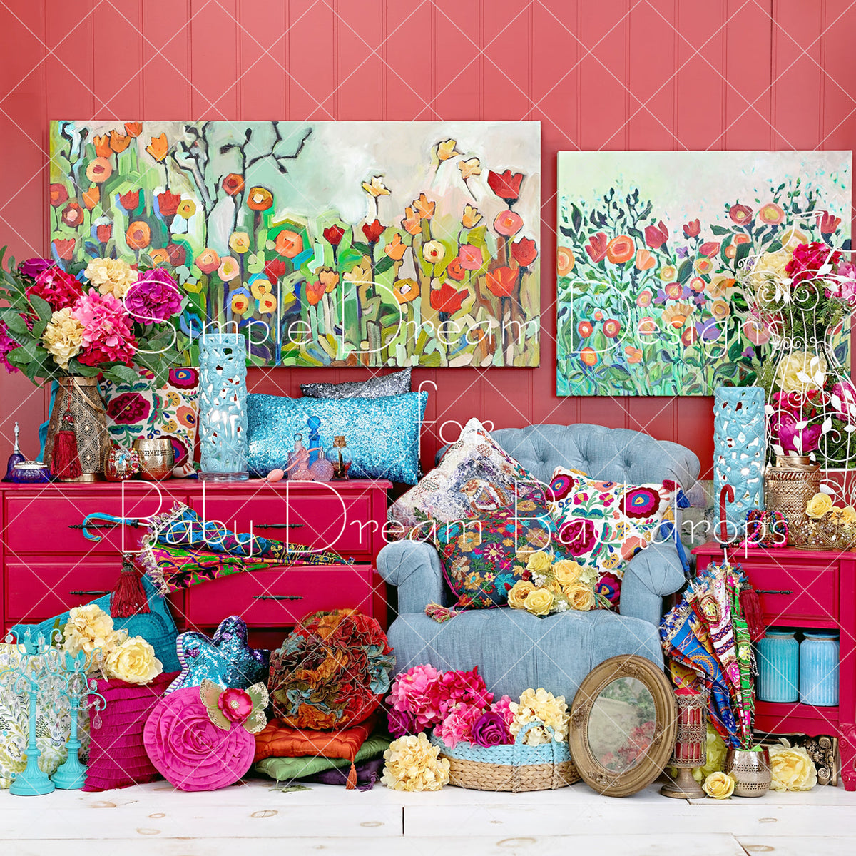 X Drop francy fun paintings – Baby Dream Backdrops